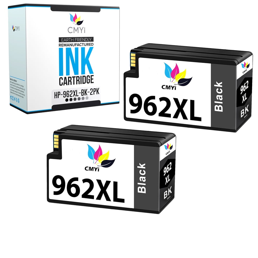 CMYi 962XL Black 2-Pack Ink Cartridges compatible for HP 962XL ...