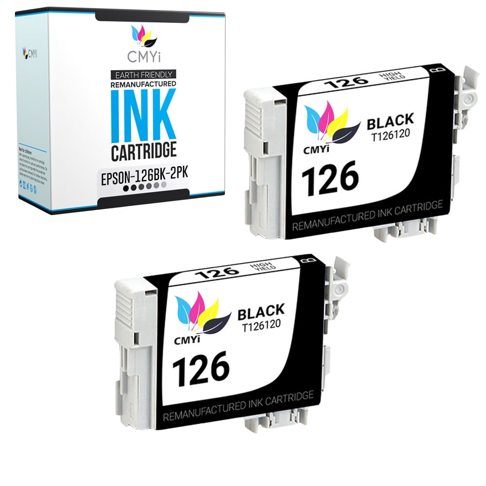 CMYi Ink Cartridge Compatible for Epson 126 (Black, 2-pack) - Walmart.com