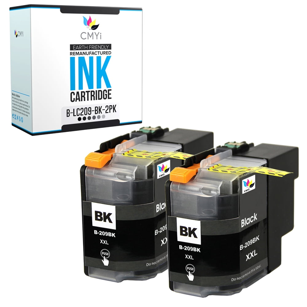 CMYi LC209 Black 2-Pack Ink Cartridge Compatible for Brother MFC Series ...