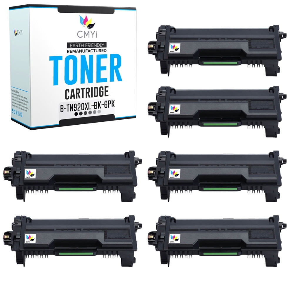 CMYi TN920XL Black 6-Pack Toner Cartridges compatible for Brother ...
