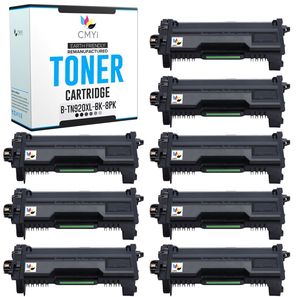 CMYi TN920XL Black 8-Pack Toner Cartridges compatible for Brother ...