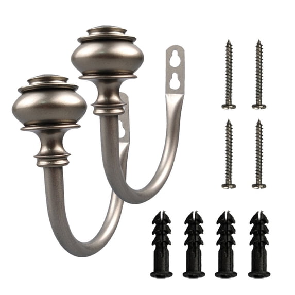 CMrtew 1 Pairs Curtain Hooks for Drapes, European Style Curtain Hook ...