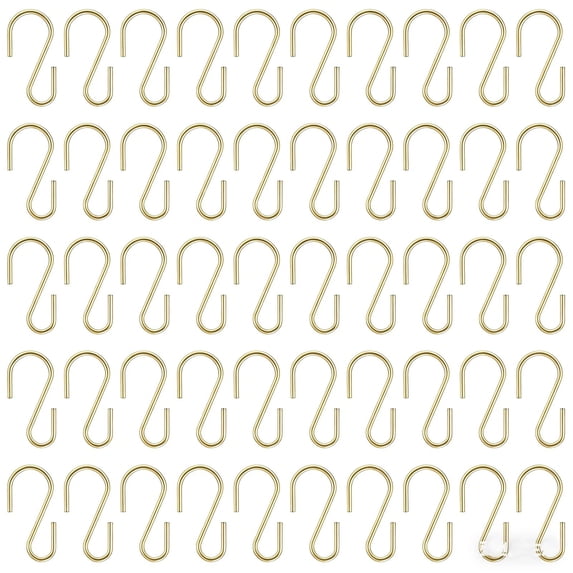 CMrtew 100PCS Small S Hooks, 1 Inch Metal Hanging Hooks Mini S Shaped ...