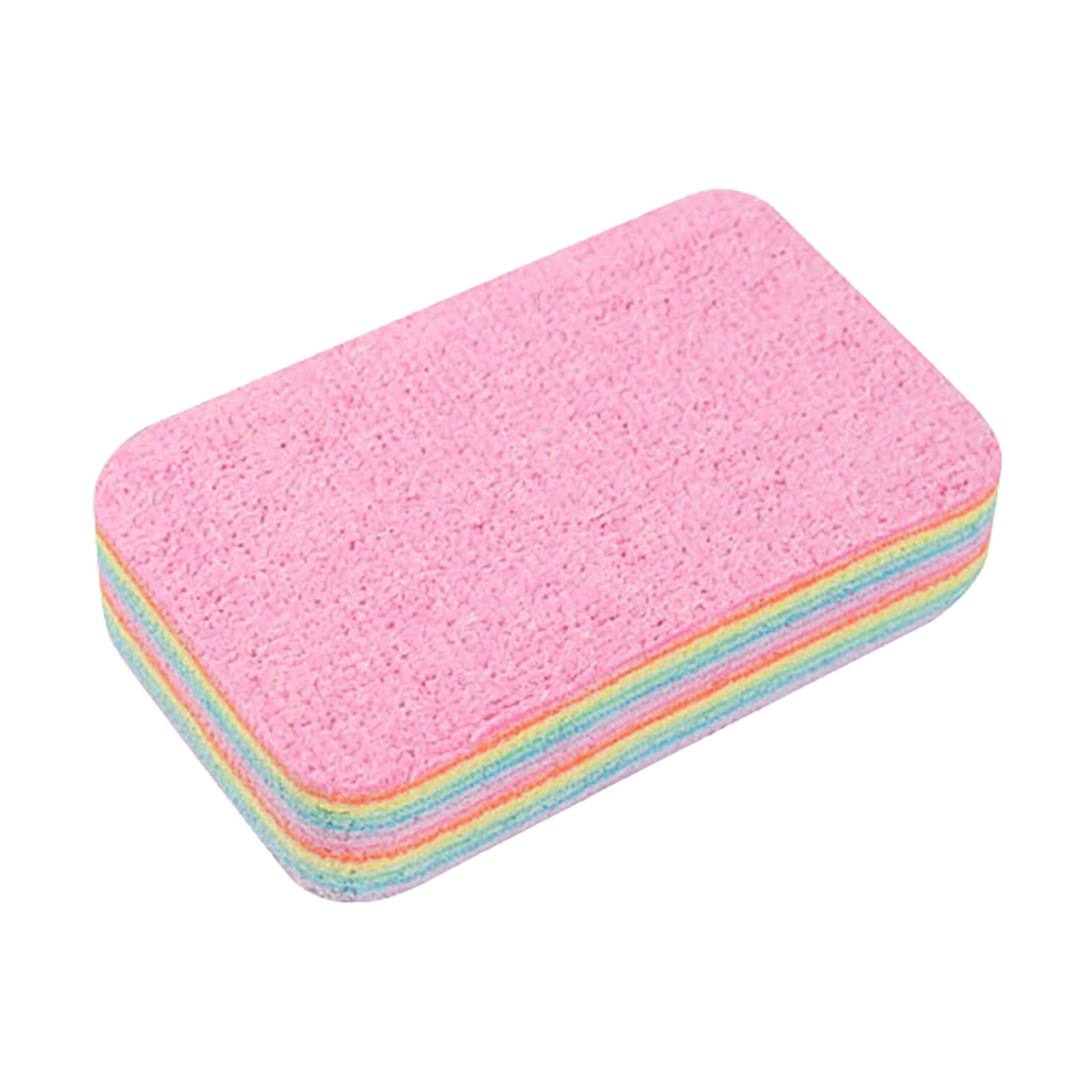 CMrtew 12-Layer Microfiber Cleaning Sponge Reusable Peelable Sponge ...