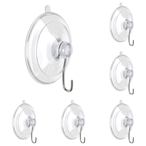 CMrtew 12pcs Suction Cup Hooks Max Load 10LB, 1.77Inch Suction Cup Hook ...