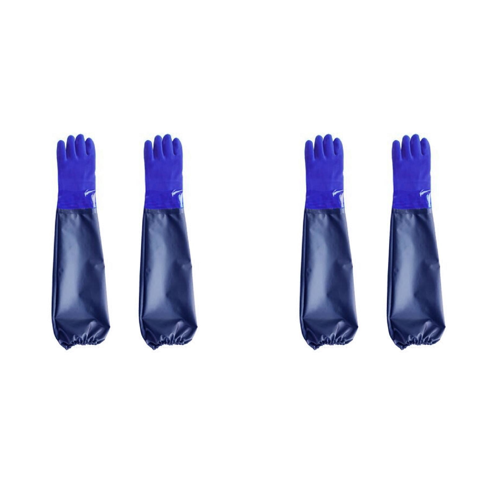 CMrtew 2 Pair Safety Work Gloves Waterproof Gauntlets Builders Fishing ...