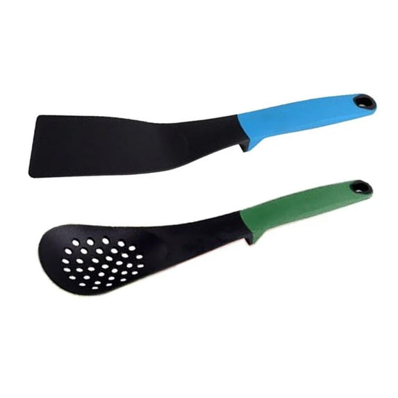 CMrtew 2 Pieces Cooking Spoon for Nonstick Cookwares Silicone 5 in 1 ...