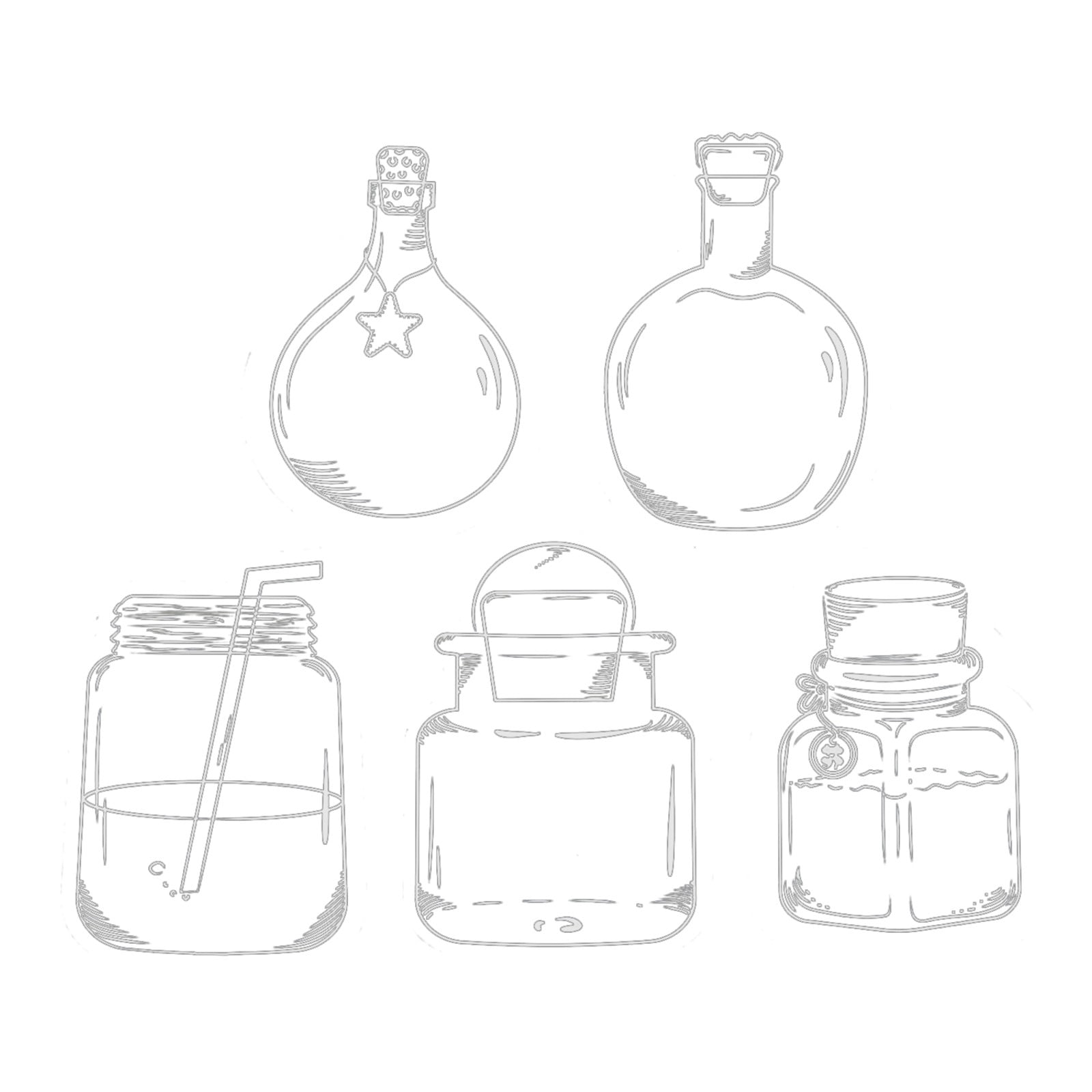 CMrtew 20-Piece DIY Flower Bookmark Set Large Transparent Page Clips ...