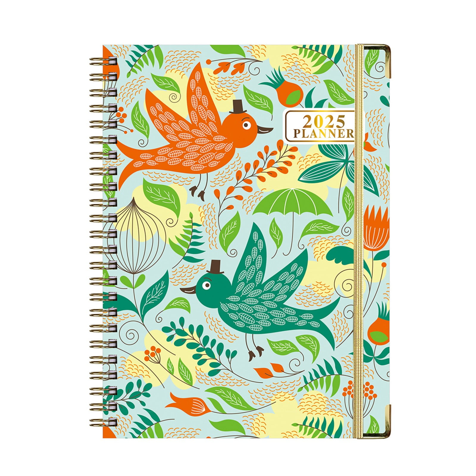 CMrtew 2025 English Planner A5 Coil Notebook 365 Day Work & Fitness ...