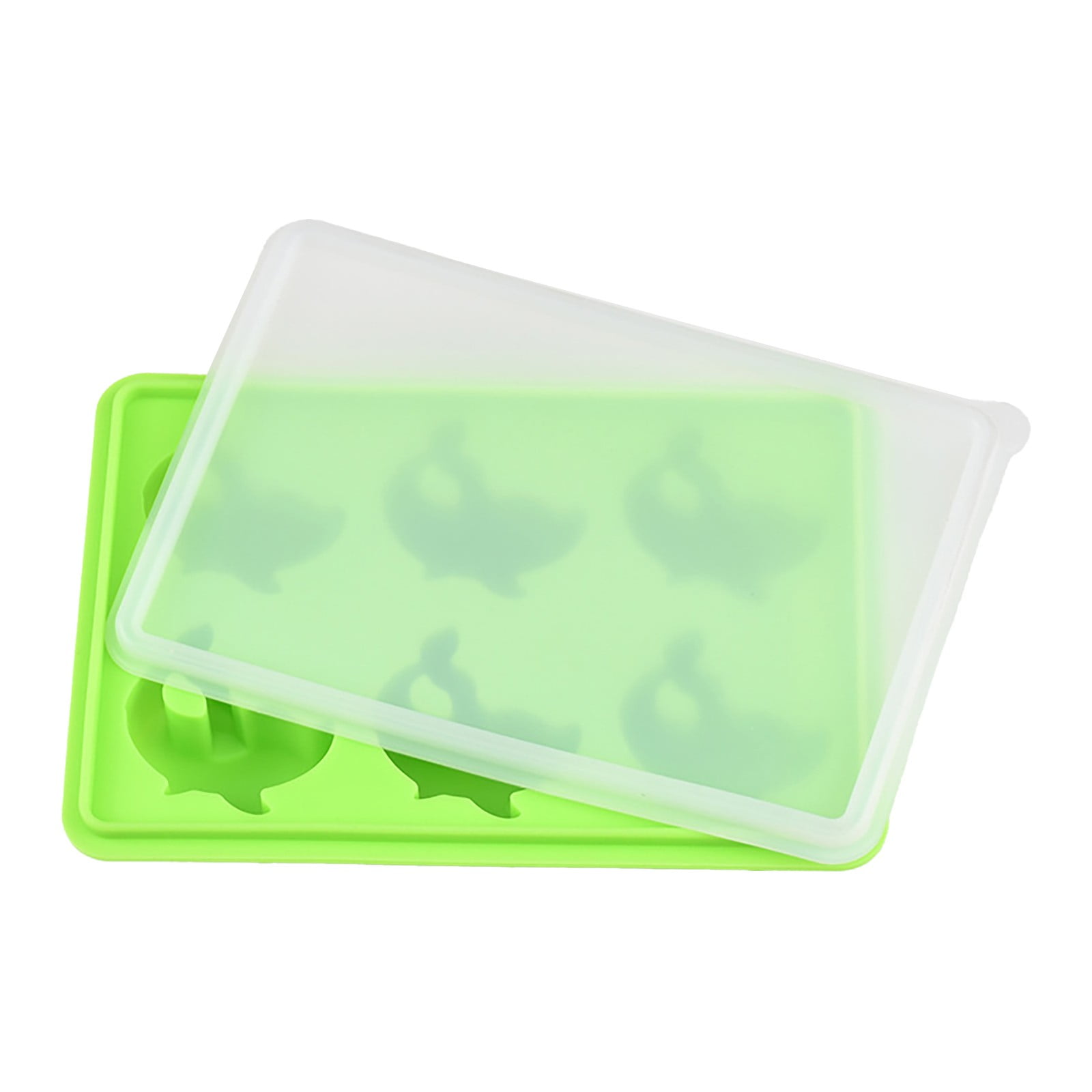 CMrtew ‌3D Silicone Ice Cube Trays Easy Release Novelty Ice Molds with ...