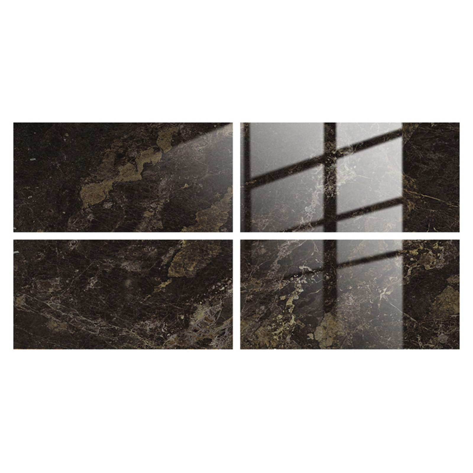 CMrtew 4PCS Peel and Stick Marble Pattern Wall Stickers Crystal Film ...