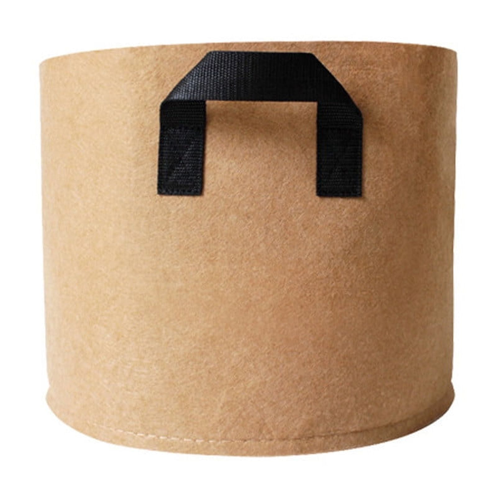 CMrtew 5 Pack 25 Gallon Tan Grow Bags, Garden Planting Nonwoven Fabric ...