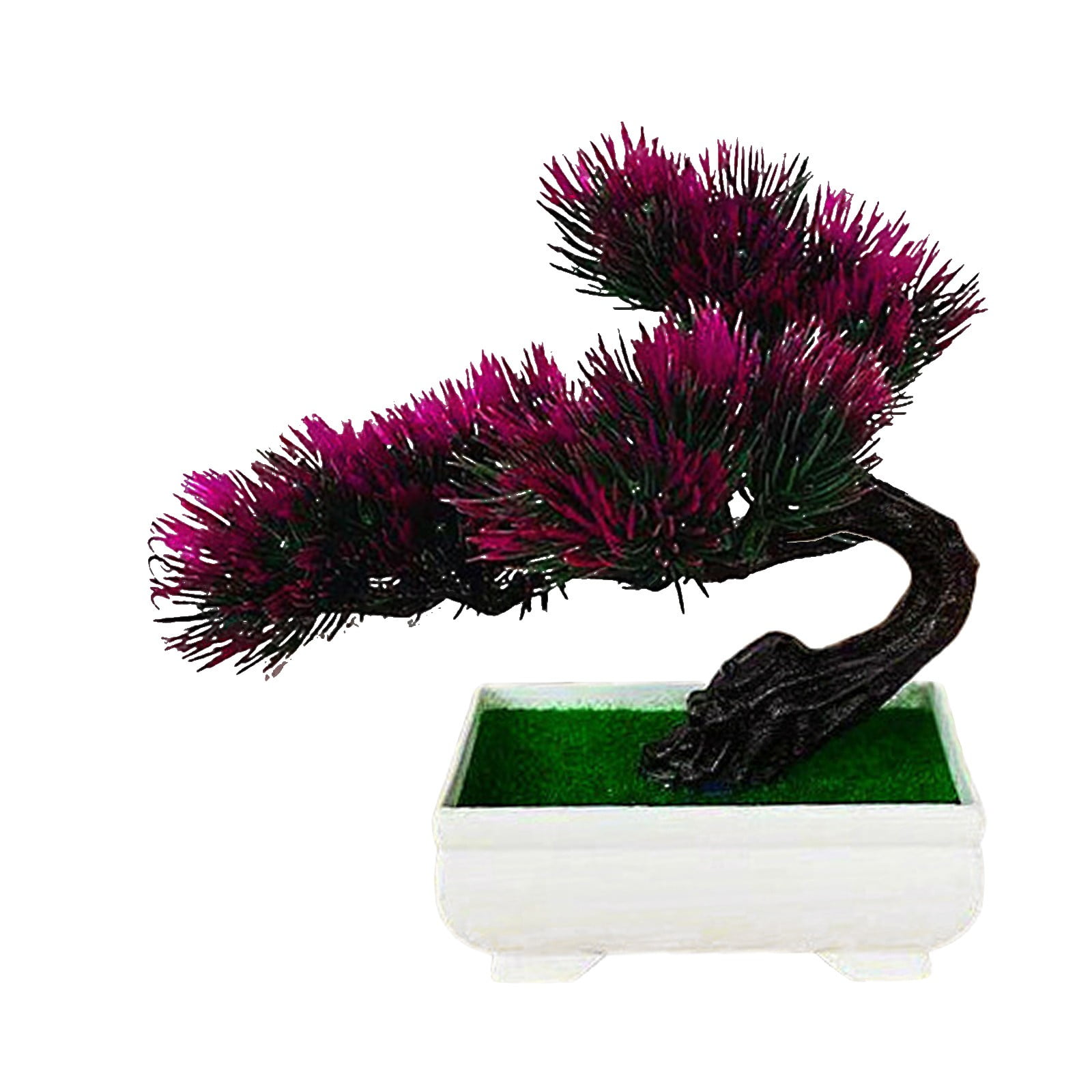 CMrtew Artificial Bonsai Tree In Pot Potted Plants Plastic House Plants ...