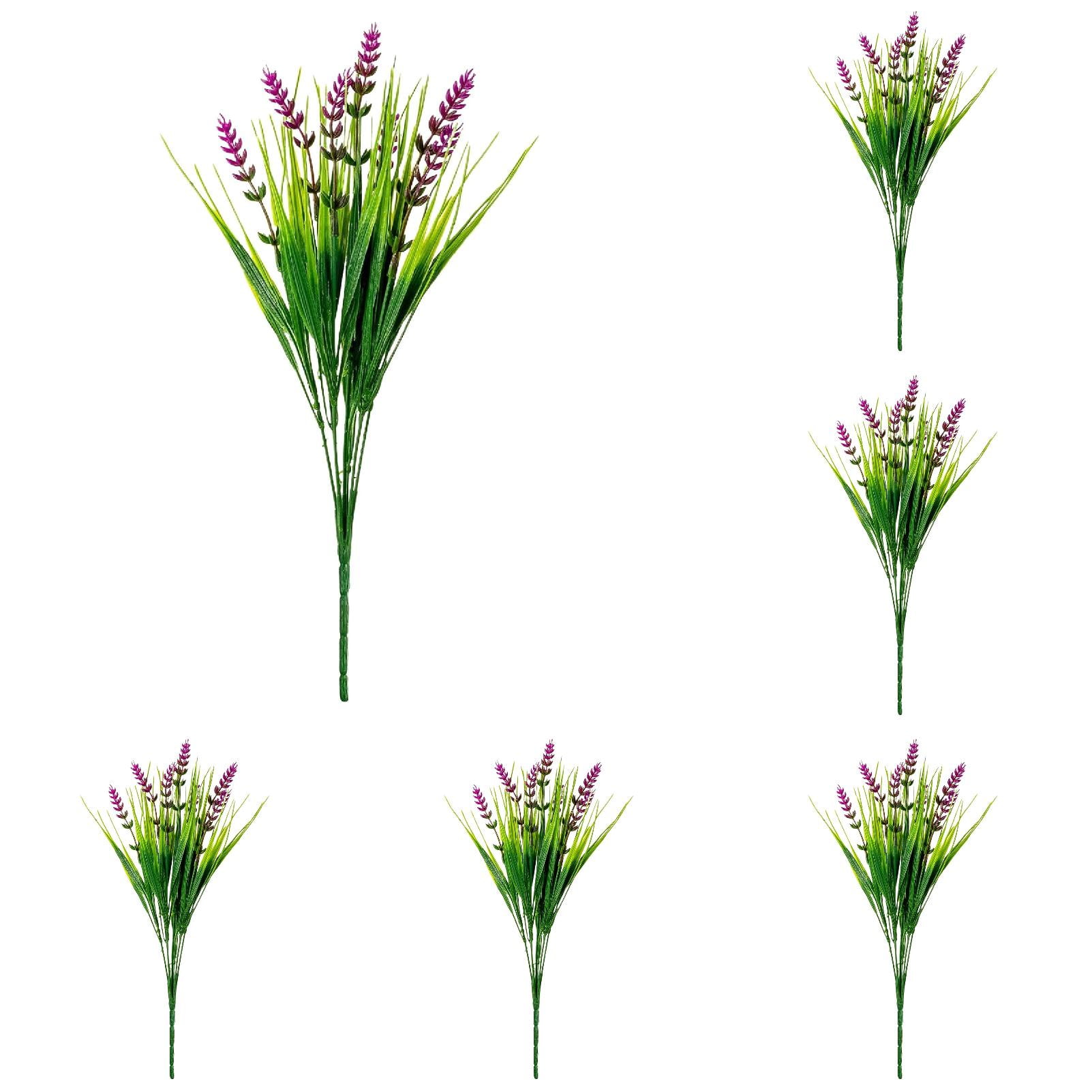 CMrtew ‌‌Artificial Lavender Plants UV Resistant Outdoor Fake Flowers ...