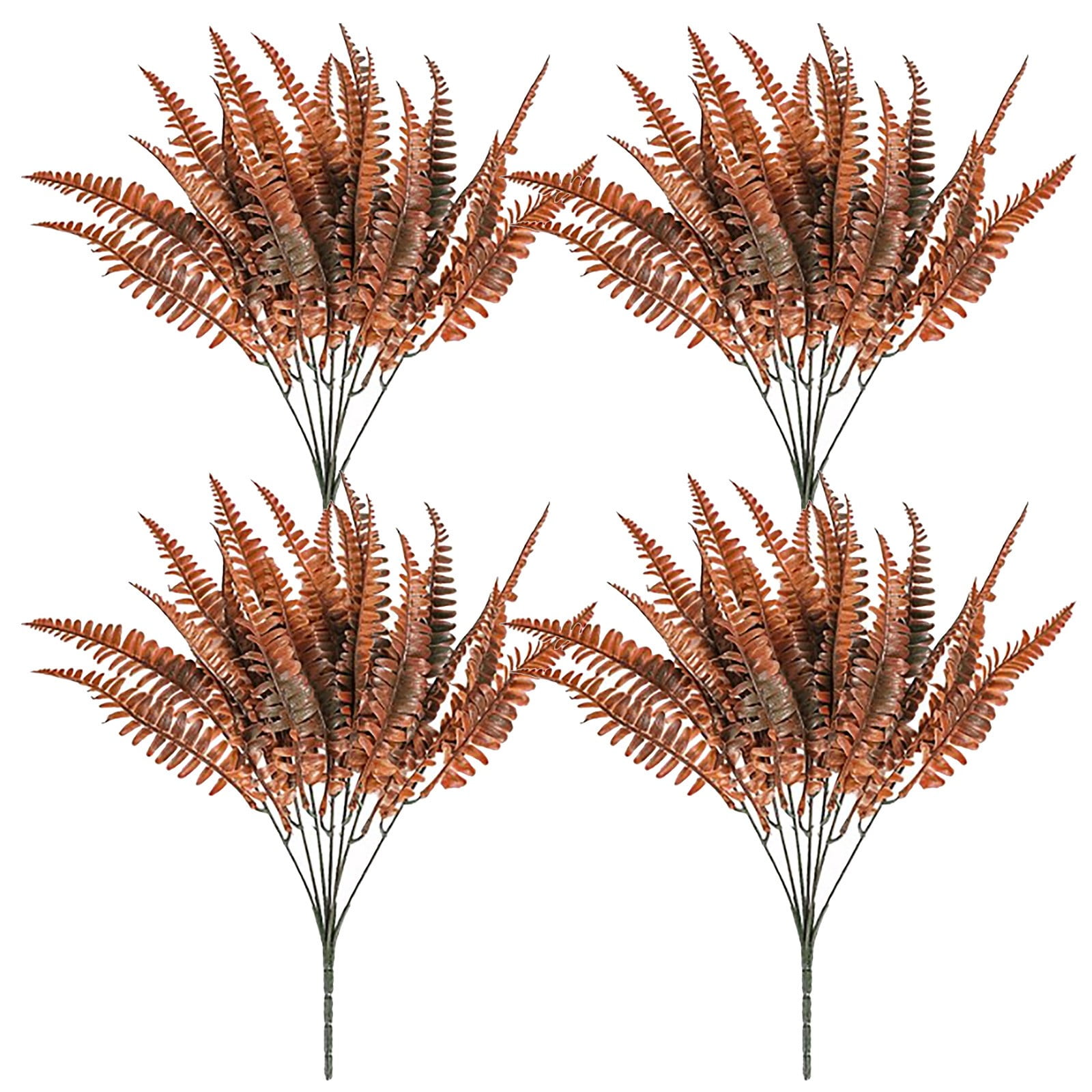 CMrtew Artificial Outdoor Plants 4pcs Artificial False Long Persian ...