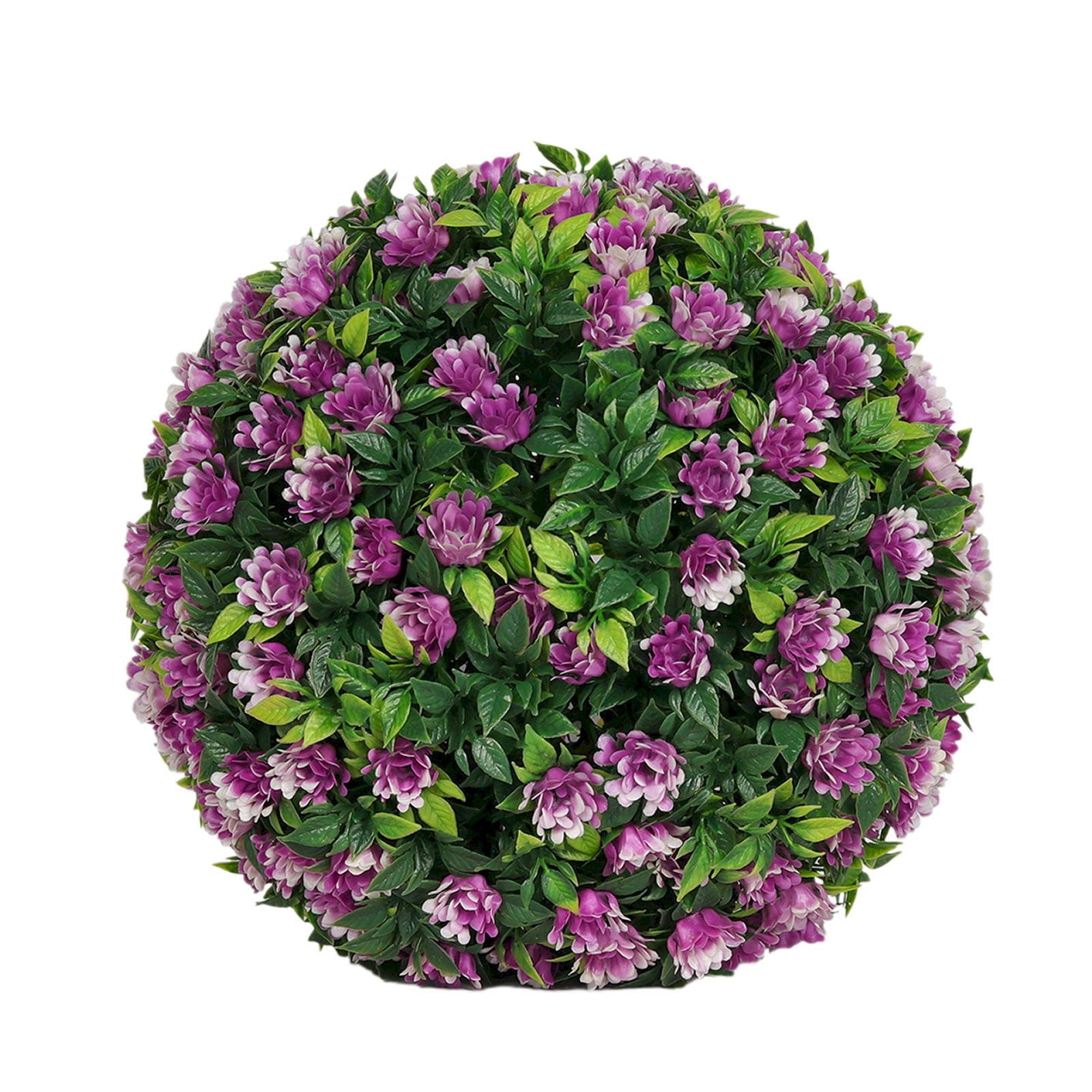 CMrtew ‌Artificial Rose Topiary Tree (20cm/8") UV Resistant Faux Plants ...
