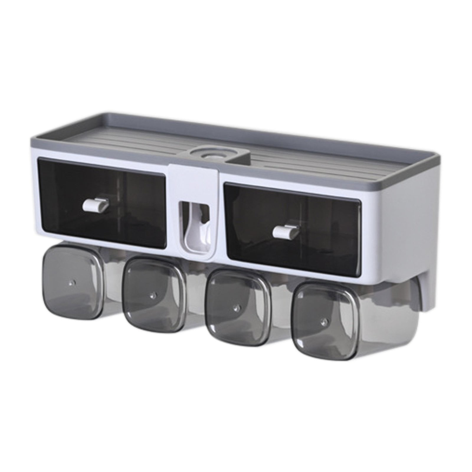 CMrtew Automatic Toothpaste Dispenser & Toothbrush Organizer | Wall ...