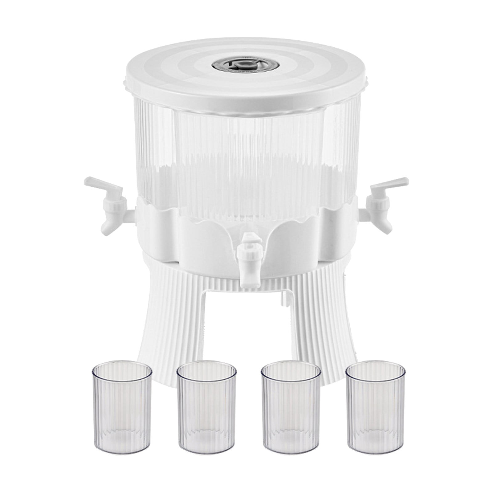 CMrtew Beverage Dispenser with Spigot Rotate 360 Degrees Drink ...