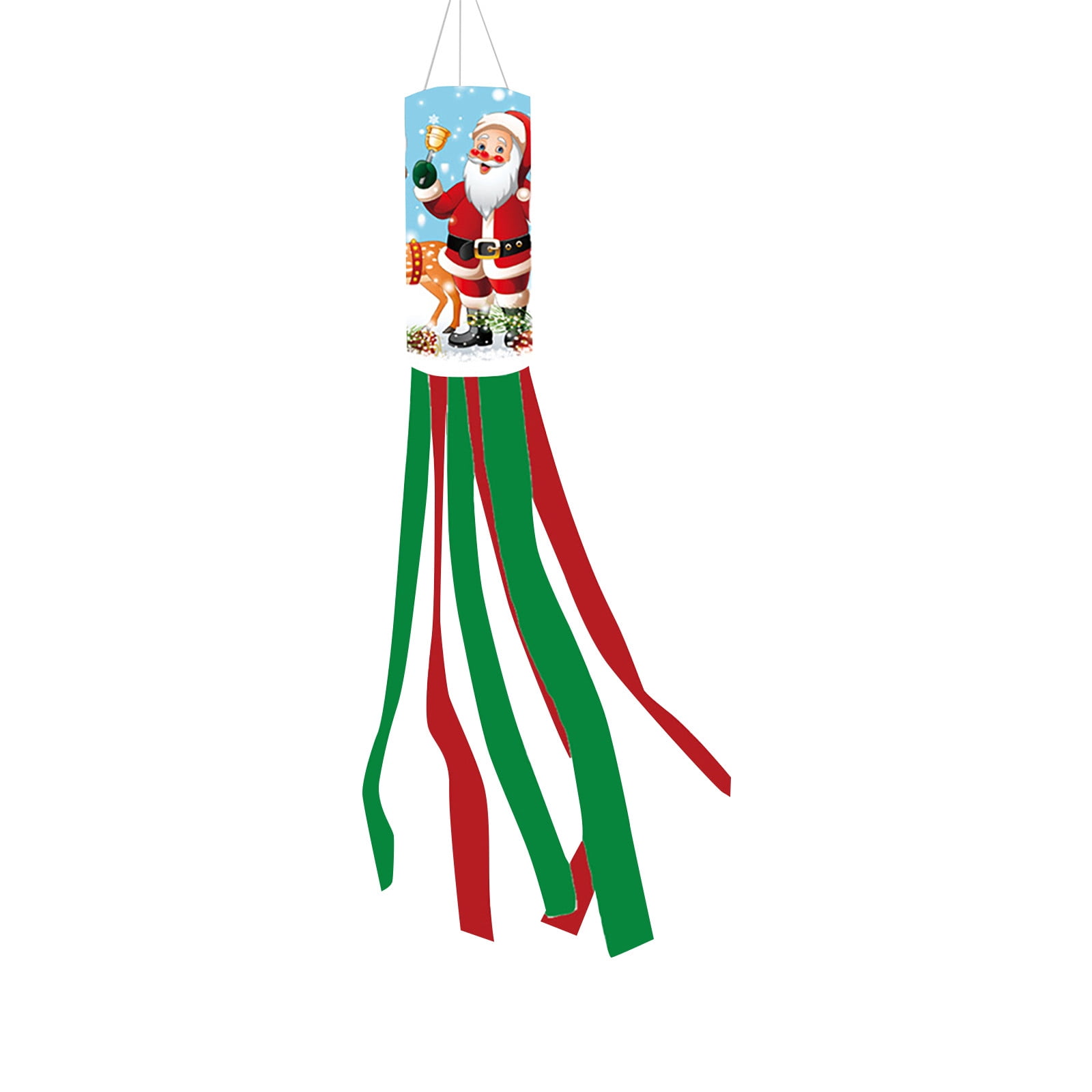 CMrtew Christmas Windsock Flags Santa Claus Snowman Windsock Winter ...
