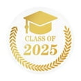 CMrtew Class of 2025 Graduation Stickers Gold Foil Metallic Seal Labels ...
