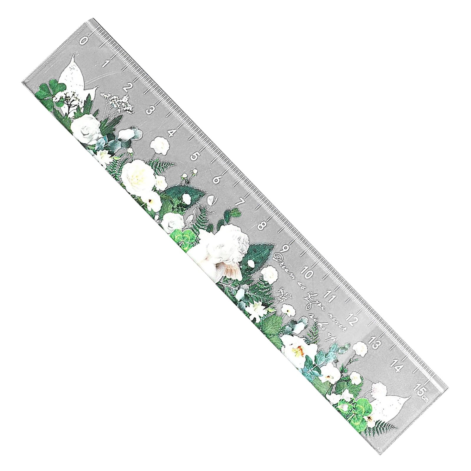 CMrtew Clear Plastic Rulers 6 Inch, Aesthetic Acrylic Small Ruler ...