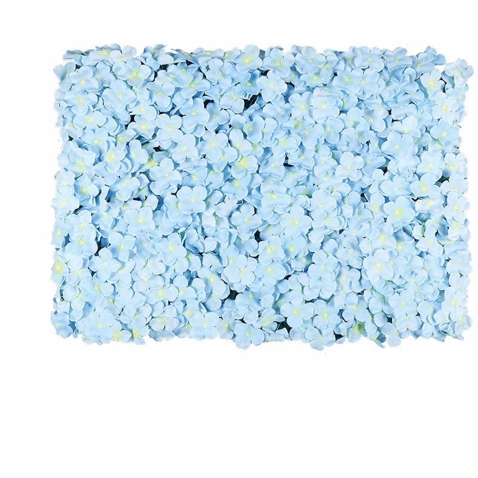 CMrtew Colourful Hydrangea & Rose Artificial Flower Wall Panels 15 X ...