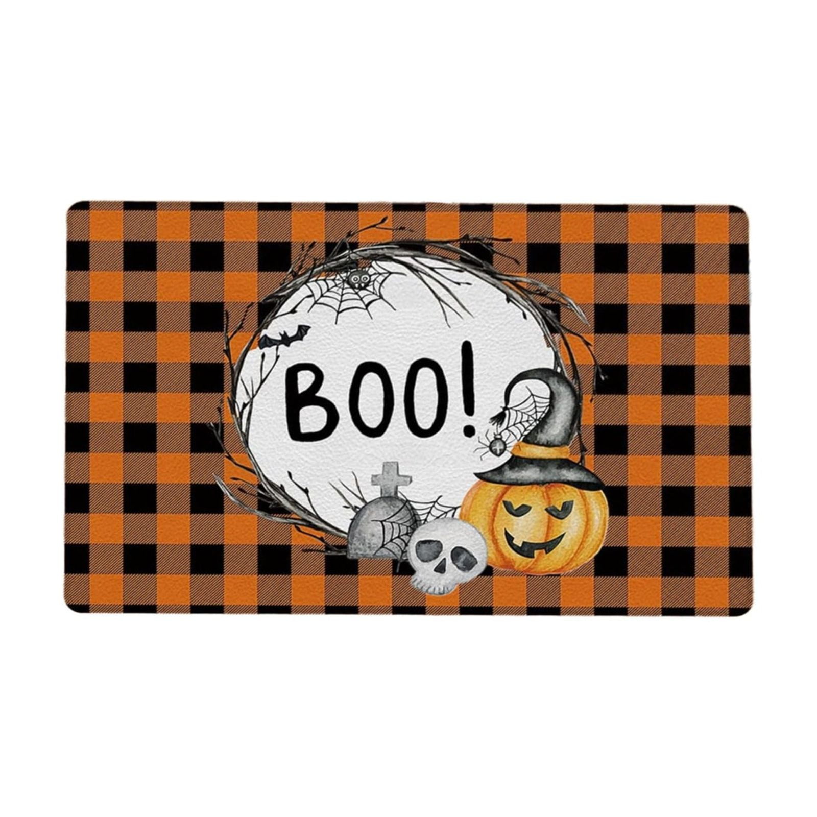 CMrtew 𝐇𝐚𝐥𝐥𝐨-𝐰𝐞𝐞𝐧 Door Mat 𝐇𝐚𝐥𝐥𝐨-𝐰𝐞𝐞𝐧 Pumpkin Floor Mats Holiday ...