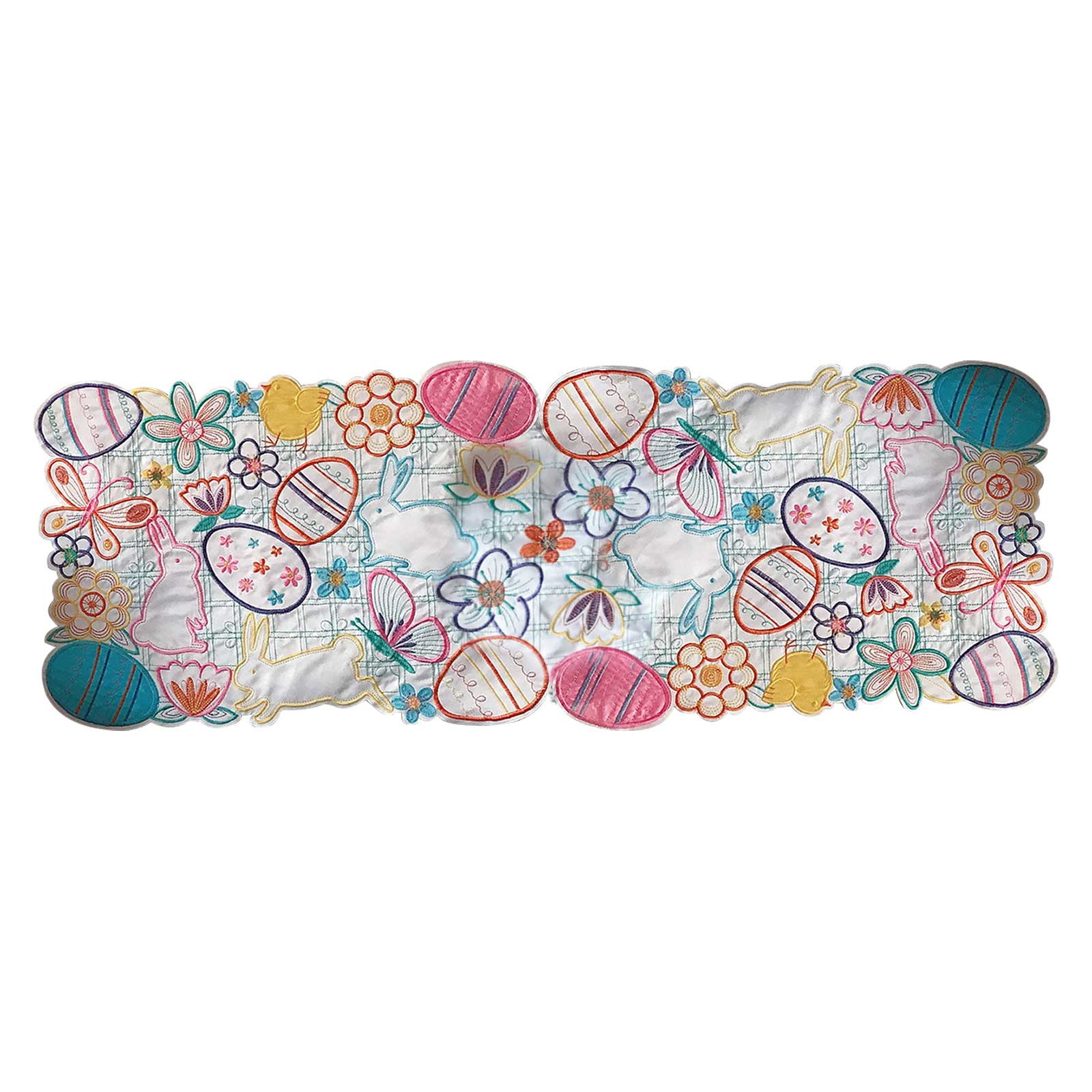 CMrtew Easter Spring Placemats Tablecloth Easter Bunny Egg Placemat ...