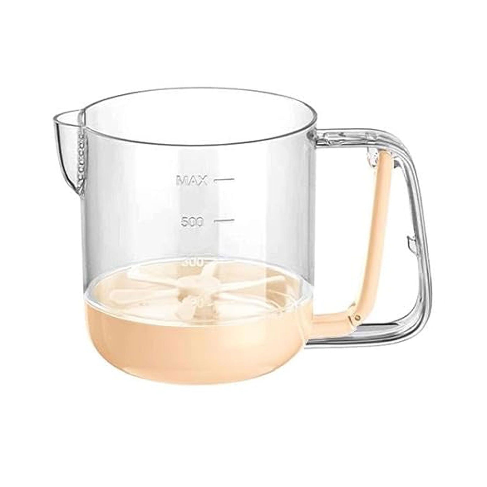 CMrtew Egg Beat Mixer Cup Semi-Auto Hand Press Design with Built-in ...