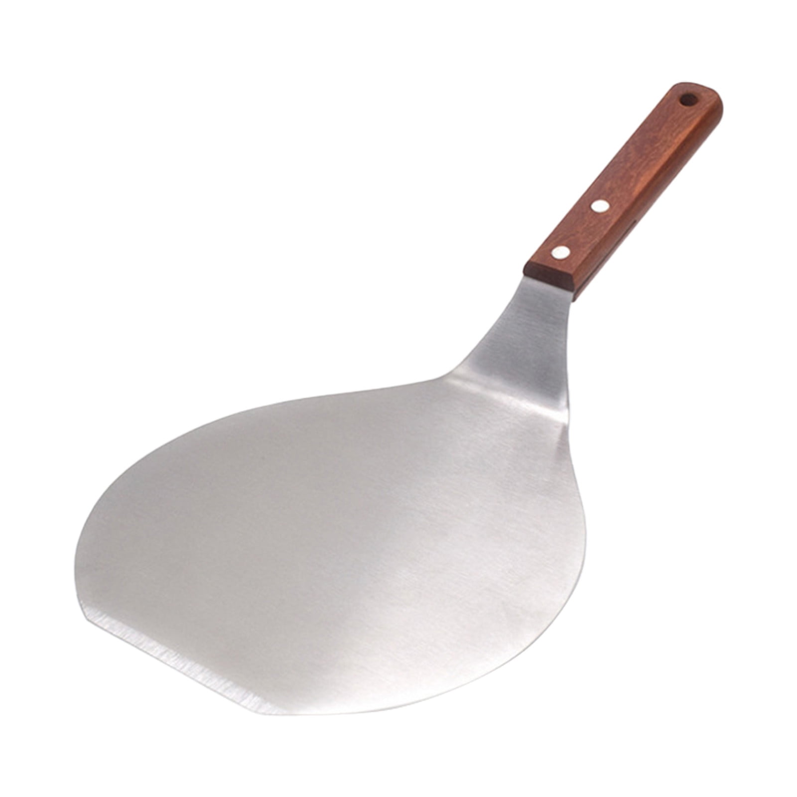 CMrtew Extra-Large Stainless Steel Wide Spatula Turner Strong Wooden ...