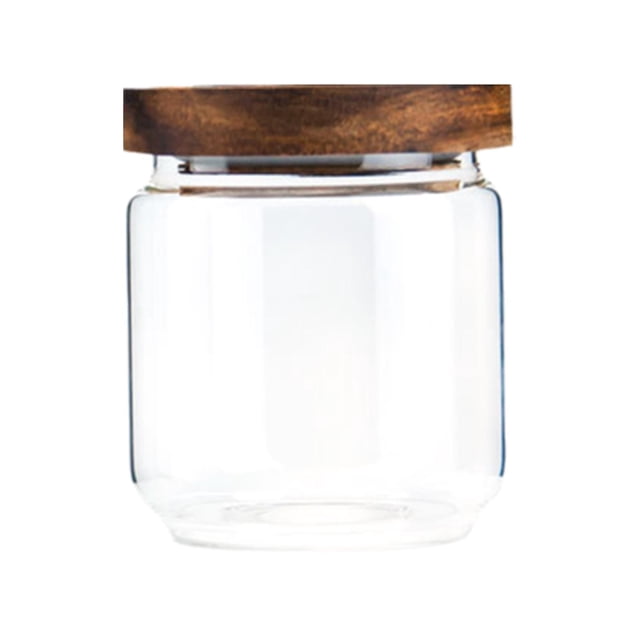 CMrtew Glass Canister Set Lab-Grade Borosilicate Jars with AirLock Seal ...