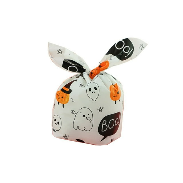 CMrtew Halloween Treat Bags 48Pcs/Bag Halloween Bags Hallo ween PE ...