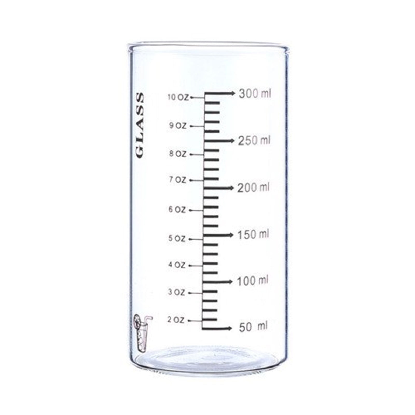 CMrtew ‌High Borosilicate Glass Measuring Cup | Round Graduated Beaker ...