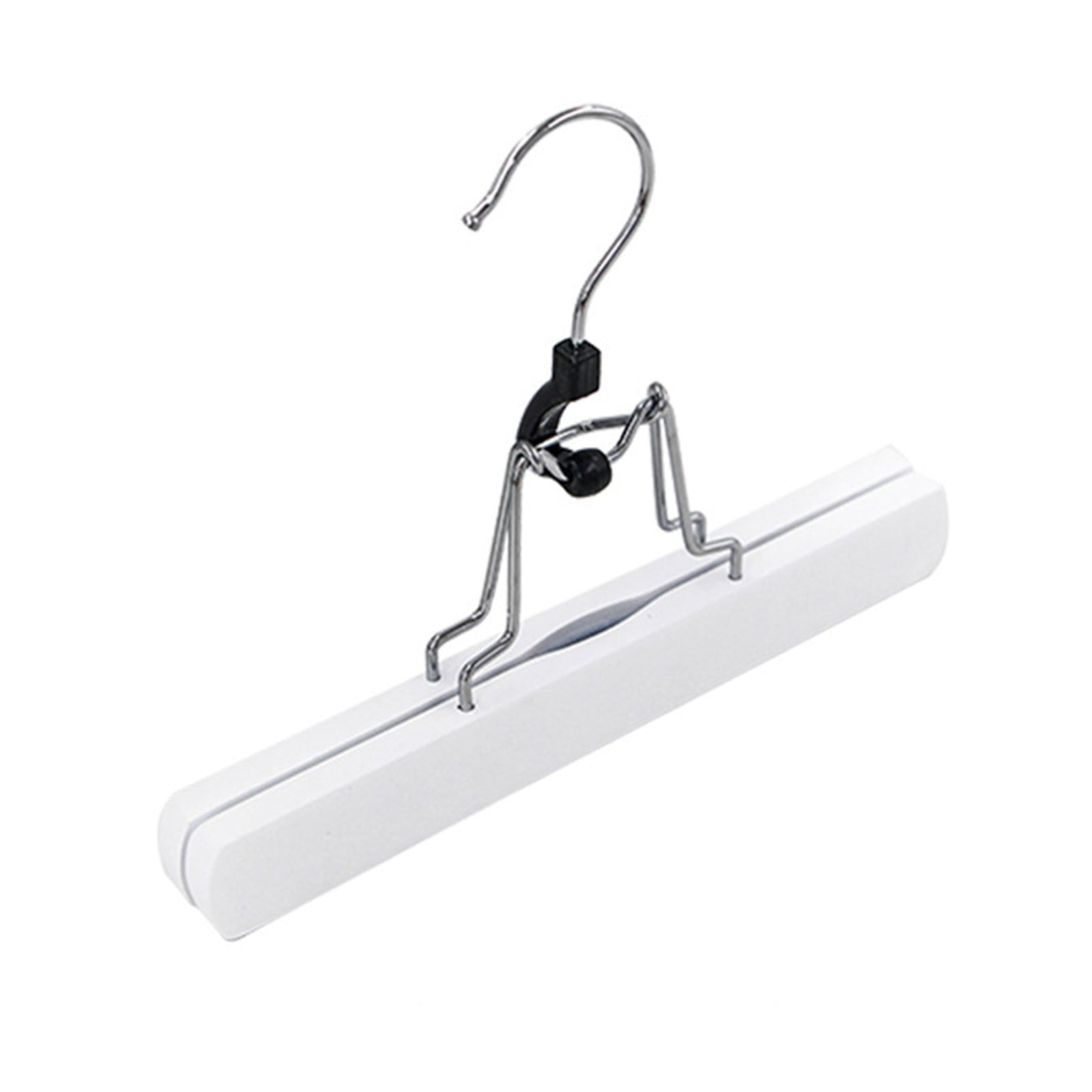 CMrtew High-Grade Wooden Pants Hangers with Clips Wooden Pants Hangers ...
