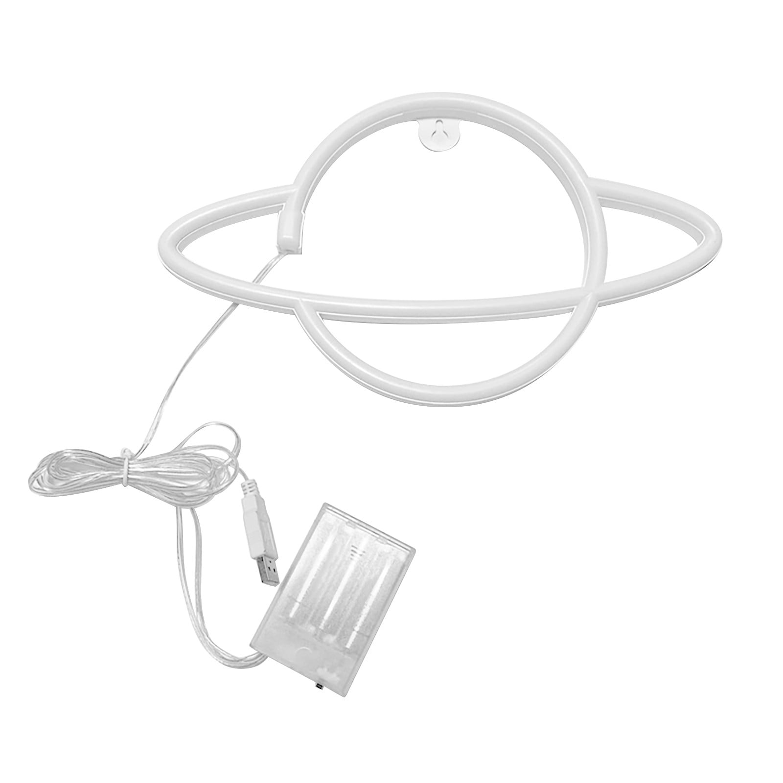 CMrtew LED Star Moon Planet Neon Lights Neon Signs for Wall Decor, USB ...