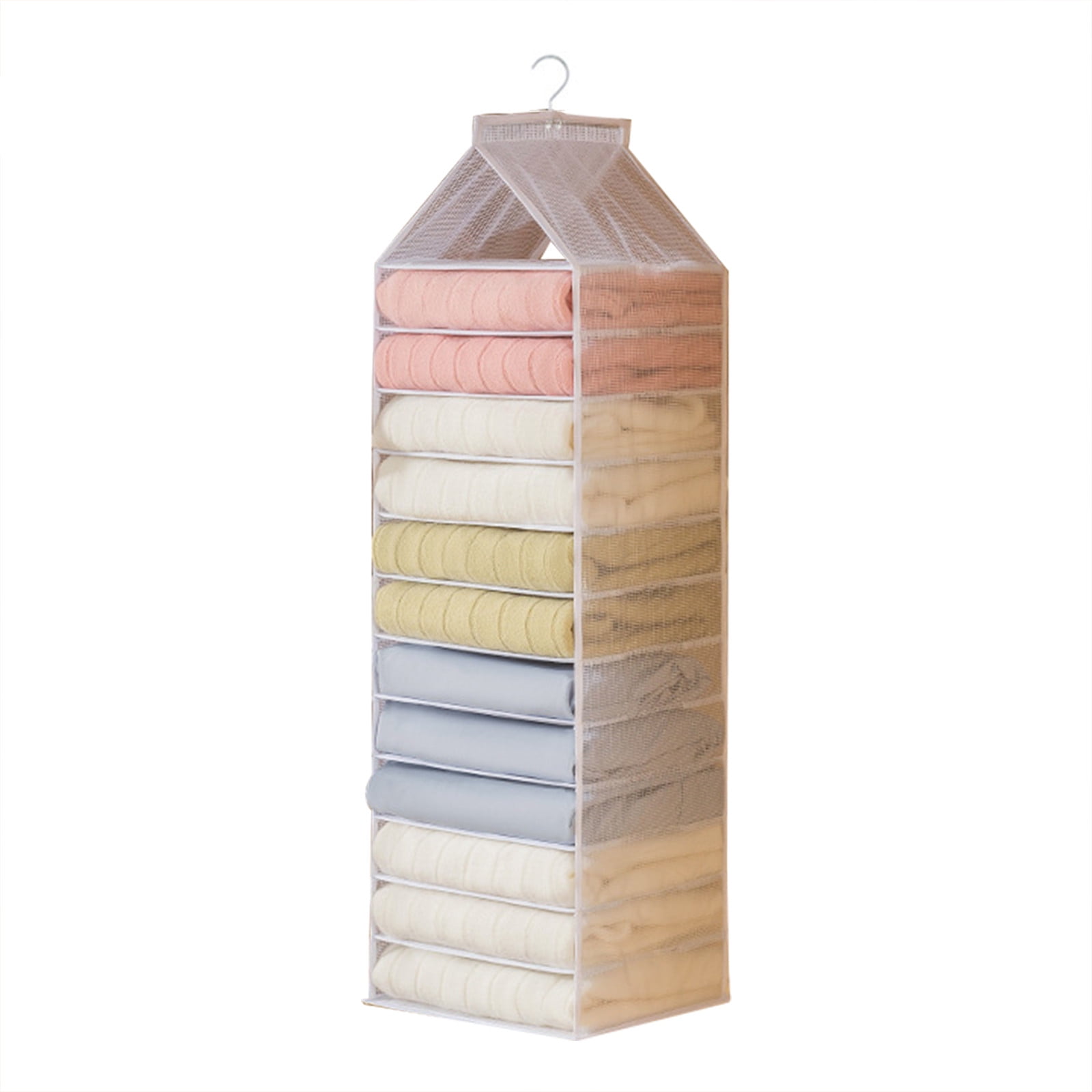 CMrtew Layering Storage Hanging Bag Clothing Divider Bag Super Long PVC ...