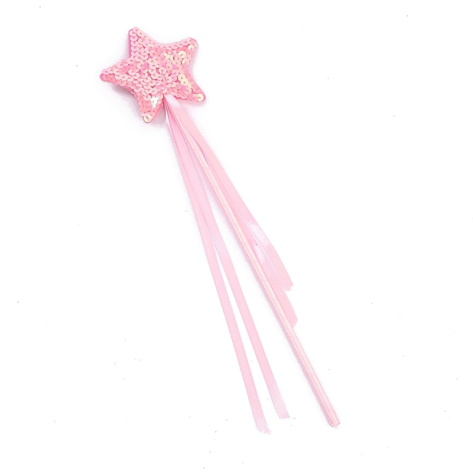 CMrtew ‌Magic Fairy Wand for Girls Sparkly Star Light-Up Wand with ...