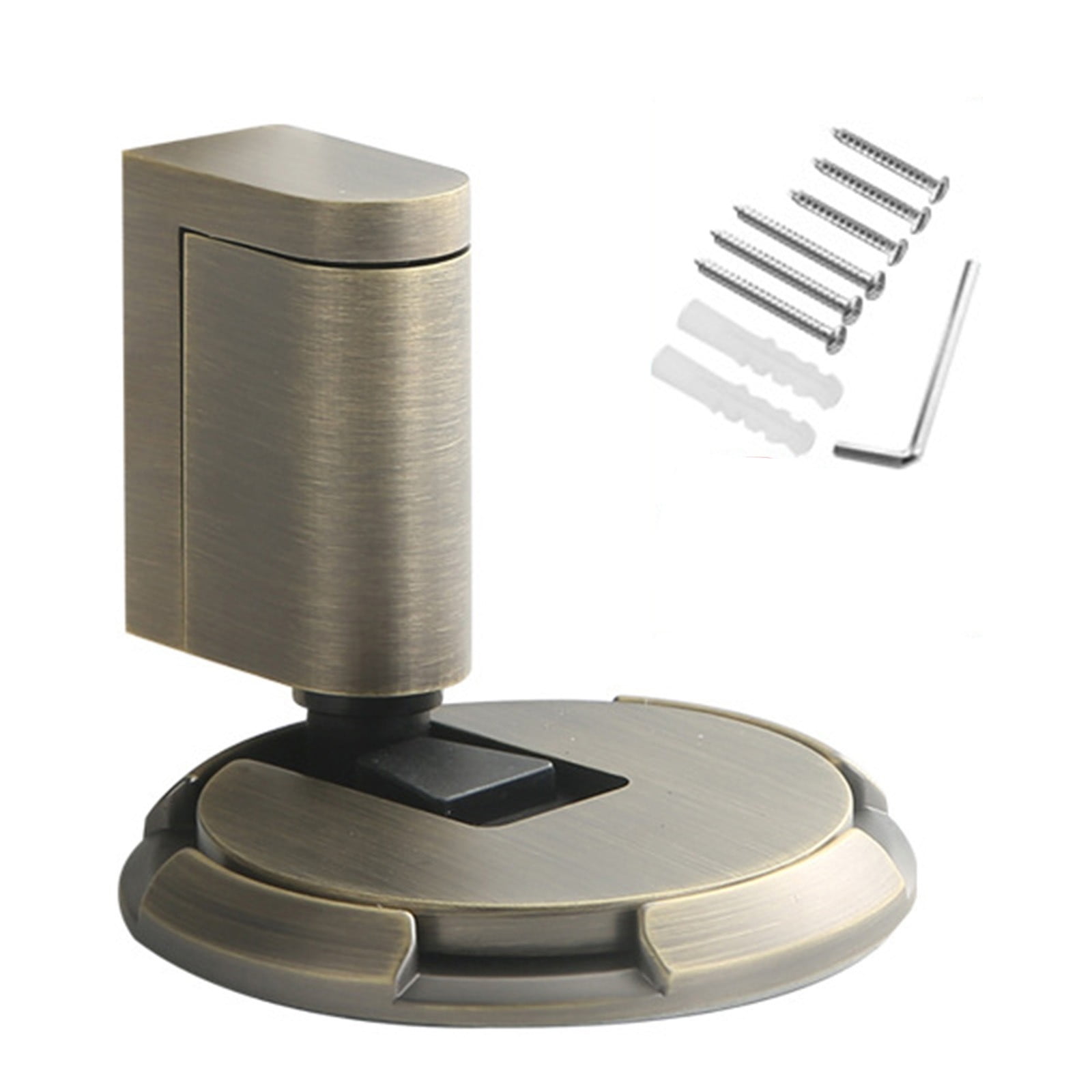 CMrtew Mechanical Floor Door Stopper Adjustable No Installation ...