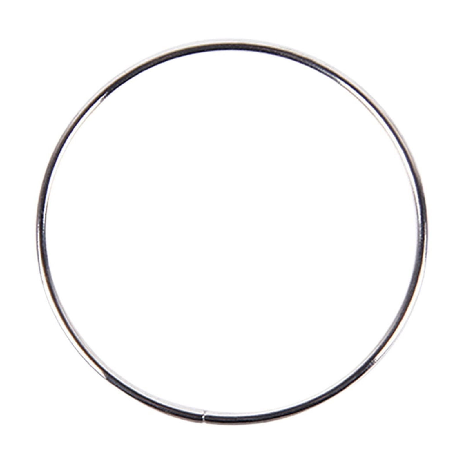 CMrtew Metal Hoop Rings for Crafts Black Wreath Hoops for DIY Wall ...