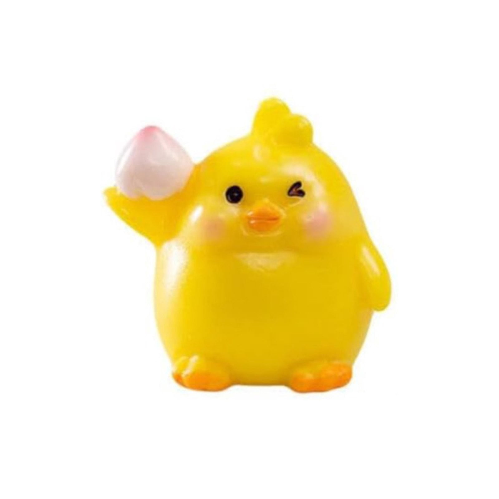 CMrtew Mini Chicken Statue Mini Resin Chicken Statue Garden Decoration ...