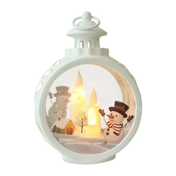 CMrtew Mini Vintage Outdoor Candle Lantern with LED Light Christmas ...