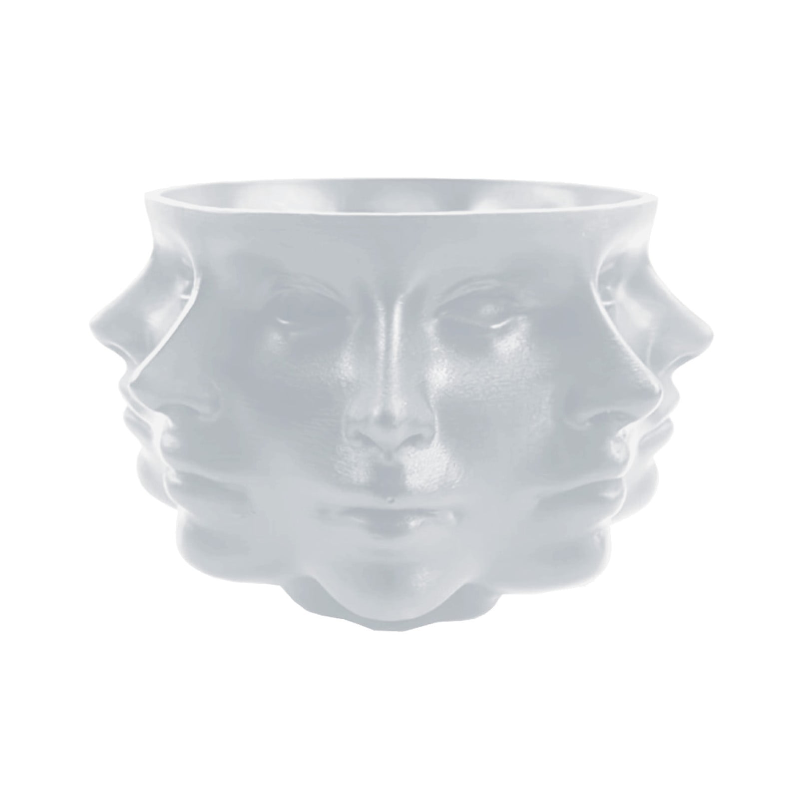 CMrtew Multi Face Planter Vase Small Resin Face Planter Head Face Vase ...
