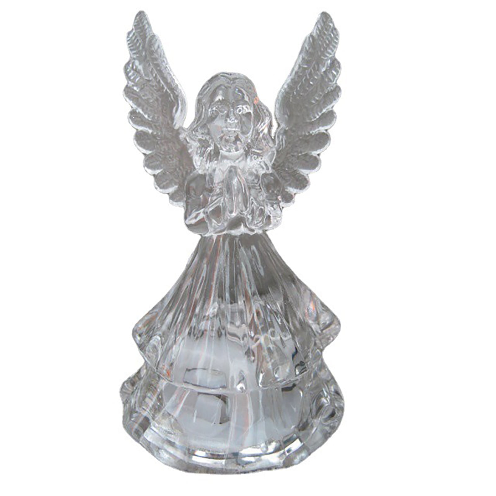CMrtew Night Light Christmas Decor Crystal Angel Led Figurine Mini ...