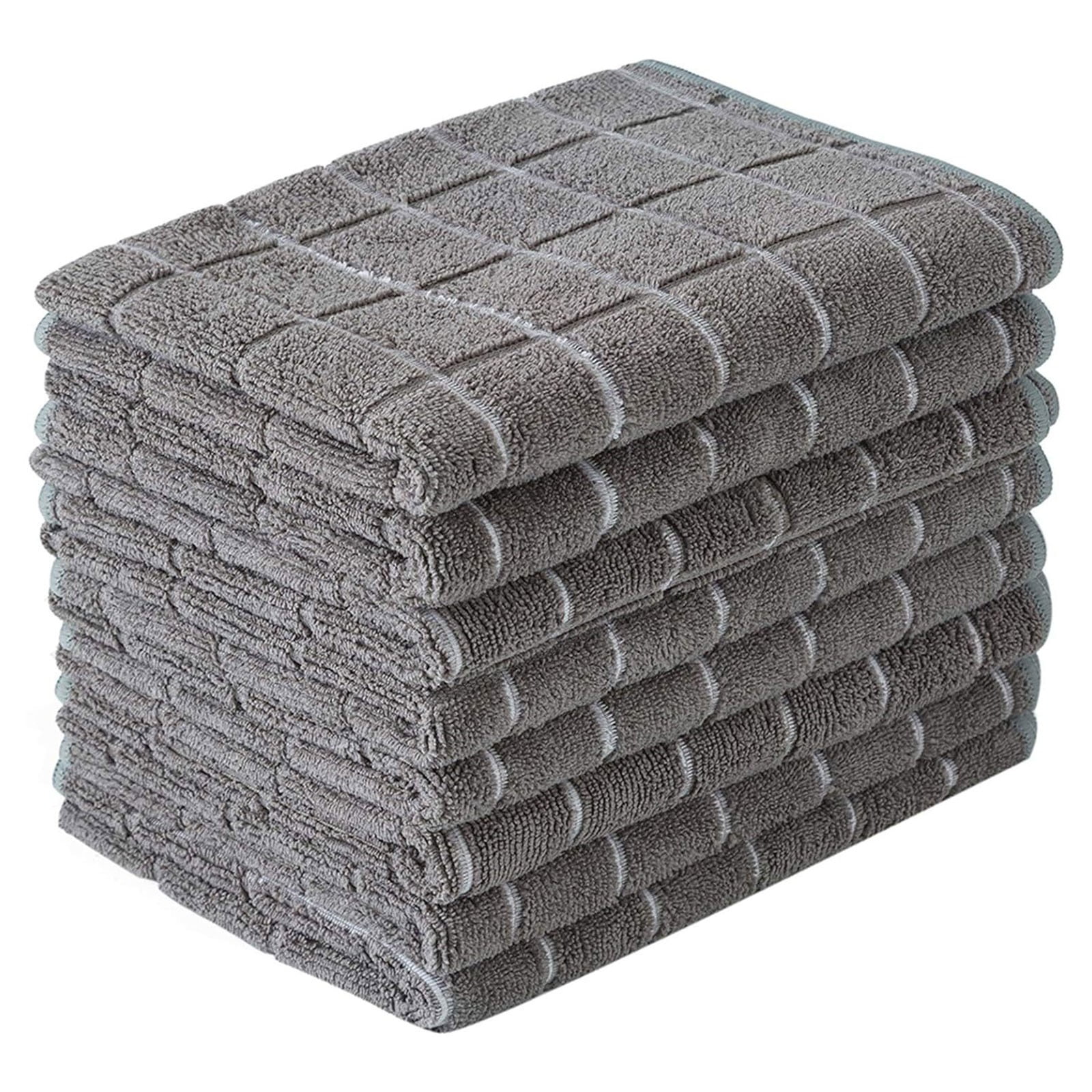 CMrtew Non Stick Oil Lint Rags Kitchen Dish Cloths Thick Super ...