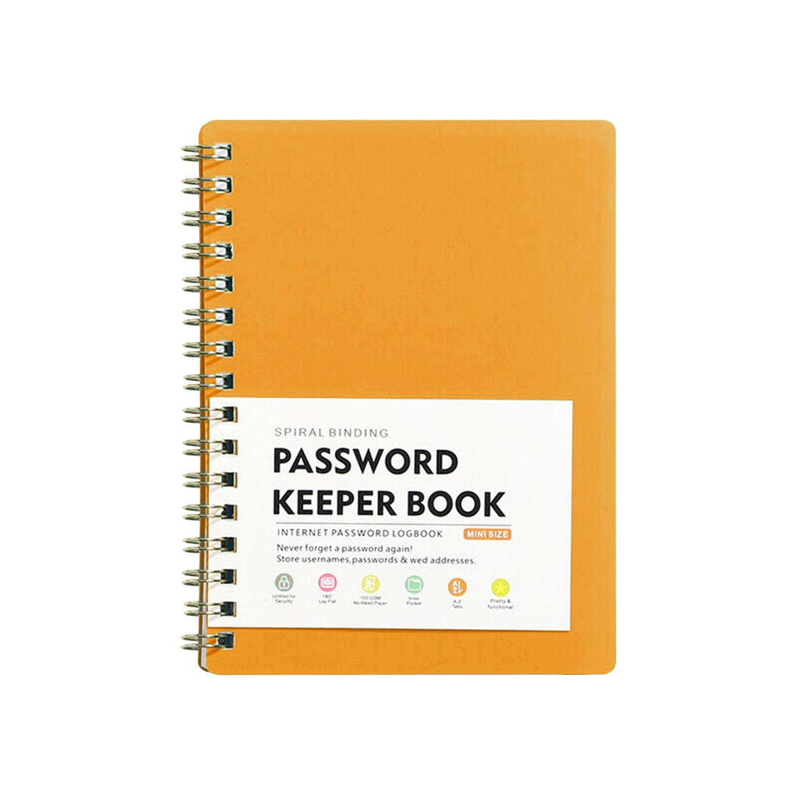 CMrtew Password Book with Alphabet Tabs Internet & Website Password ...
