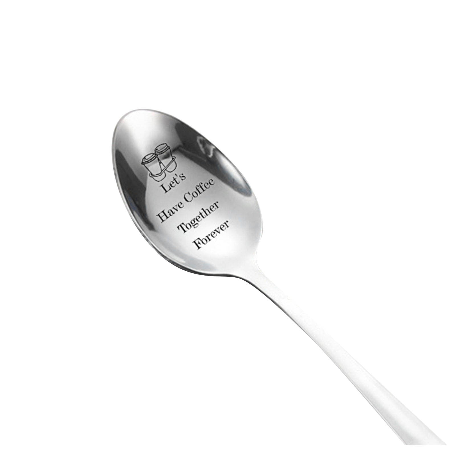 CMrtew ‌Personalized Engraved Spoon Set Thoughtful Gift for Husband ...
