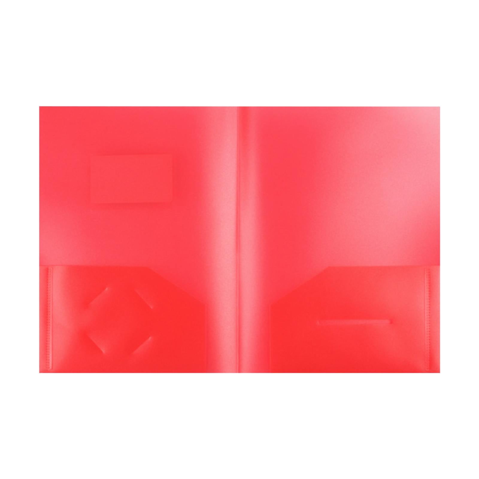 CMrtew Plastic Pocket Folder Heavy Duty with Pockets A4 Letter Size ...