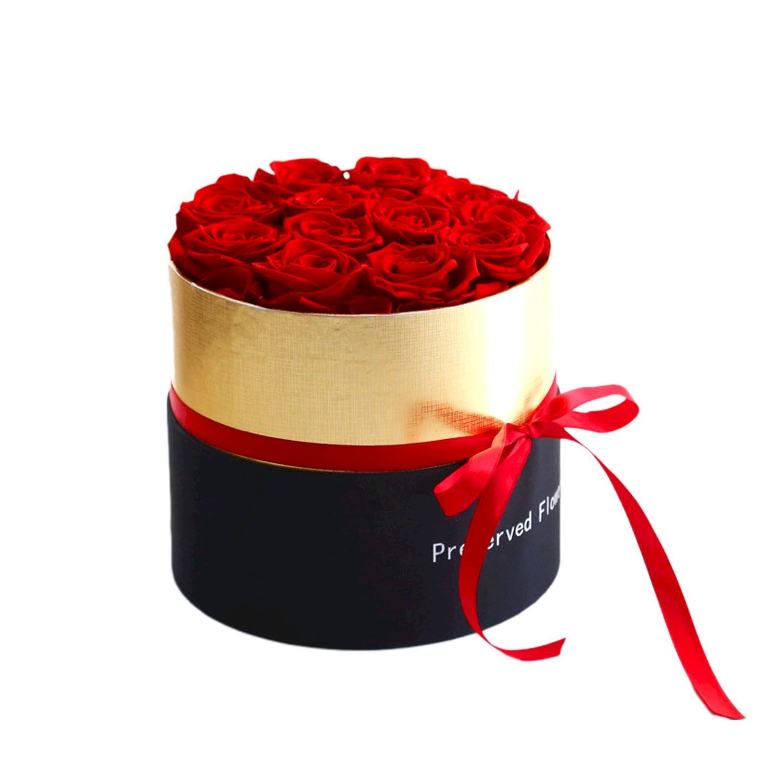 CMrtew Preserved Roses In A Heart Box Flowers forever Valentine's Day ...
