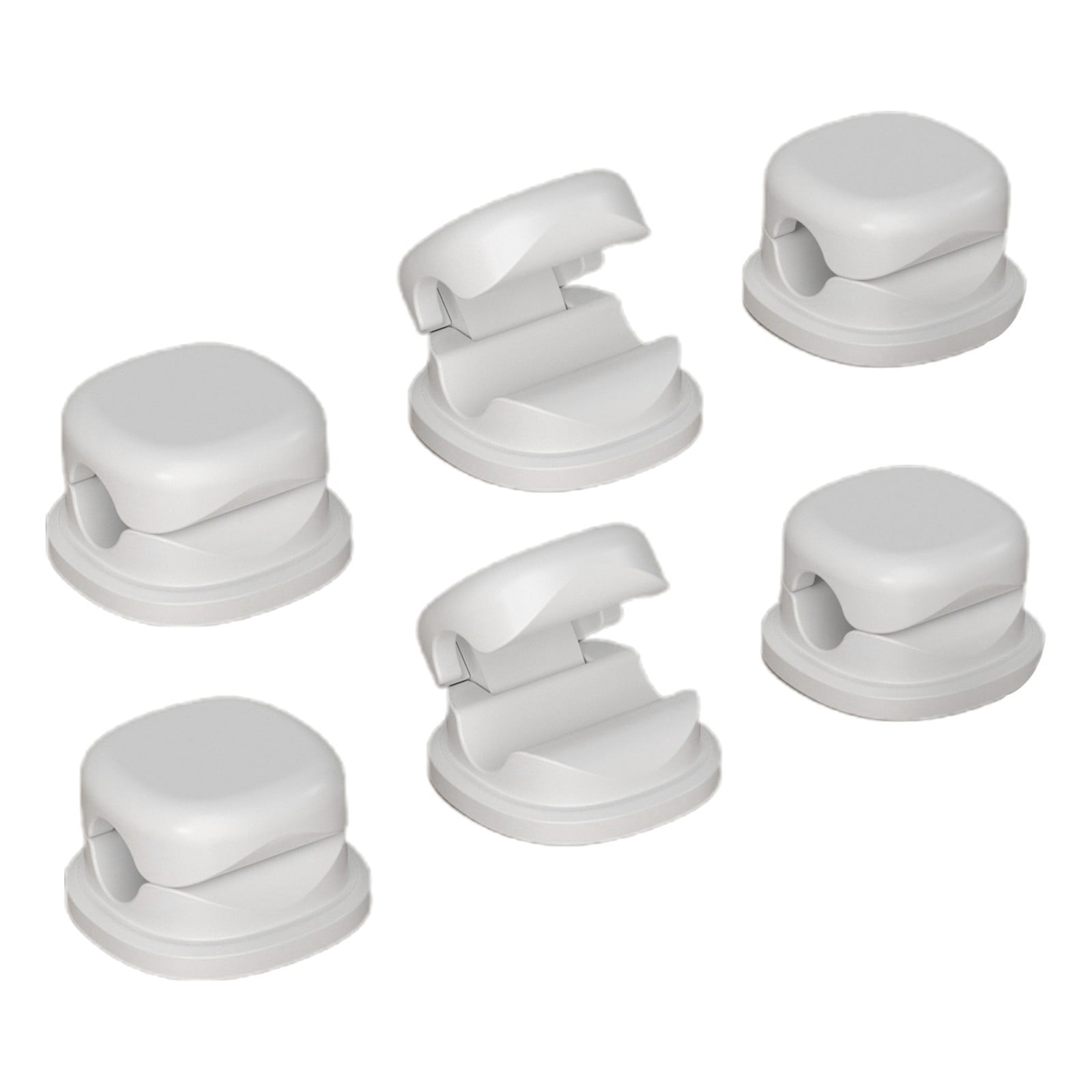 CMrtew Self-Adhesive Cable Organizer 6-Pack | Adjustable Cord Holder ...