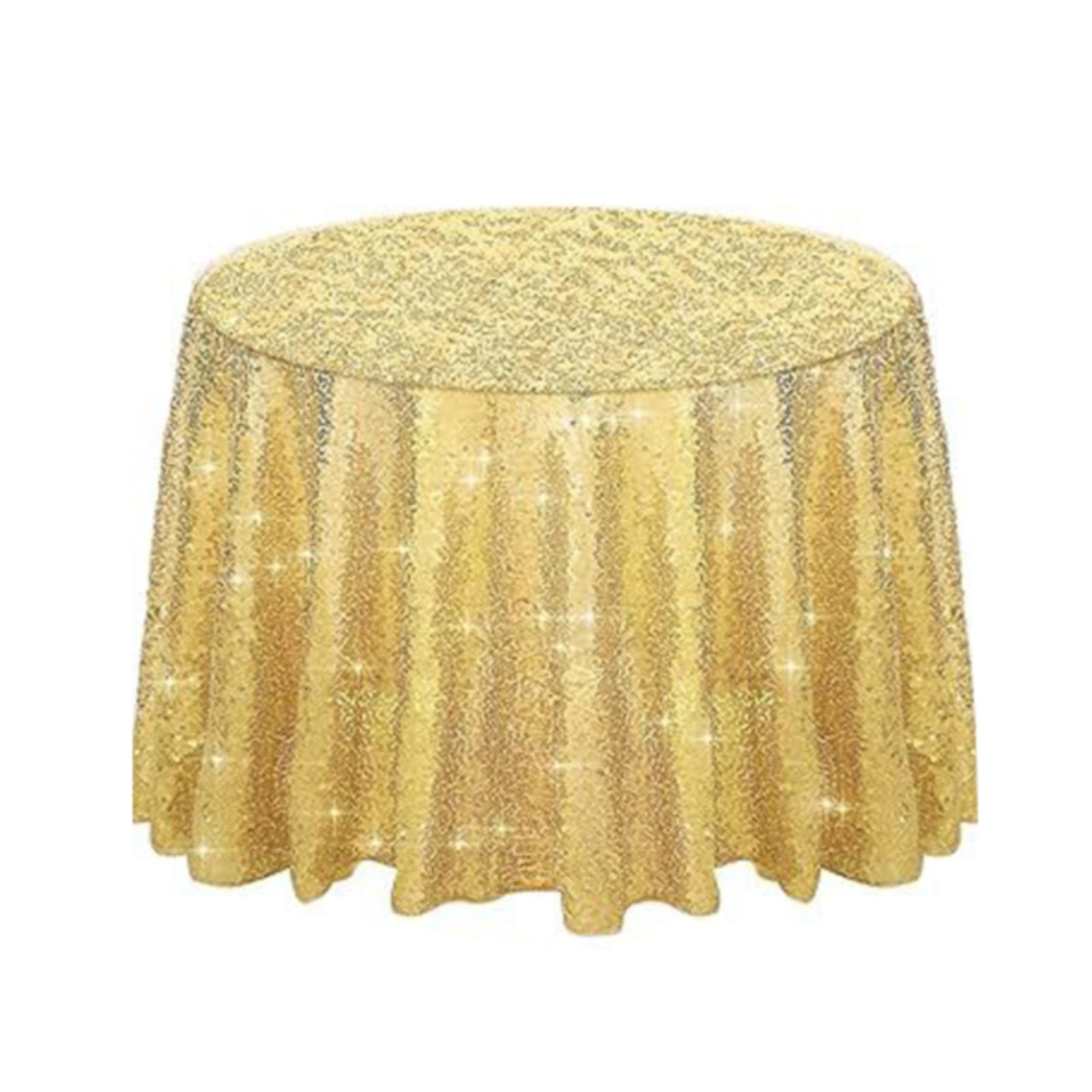 CMrtew Sequin Tablecloth Glitter Sparkly Iridescent Shimmer for Round ...